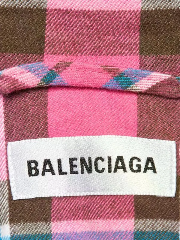 Balenciaga Plaid Zip-up Jacket