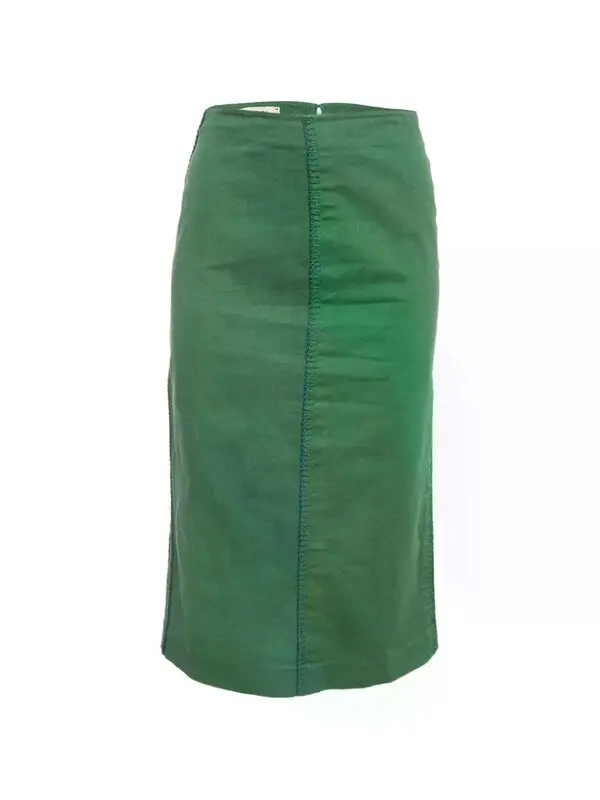 Fendi Embroidered Cotton Skirt