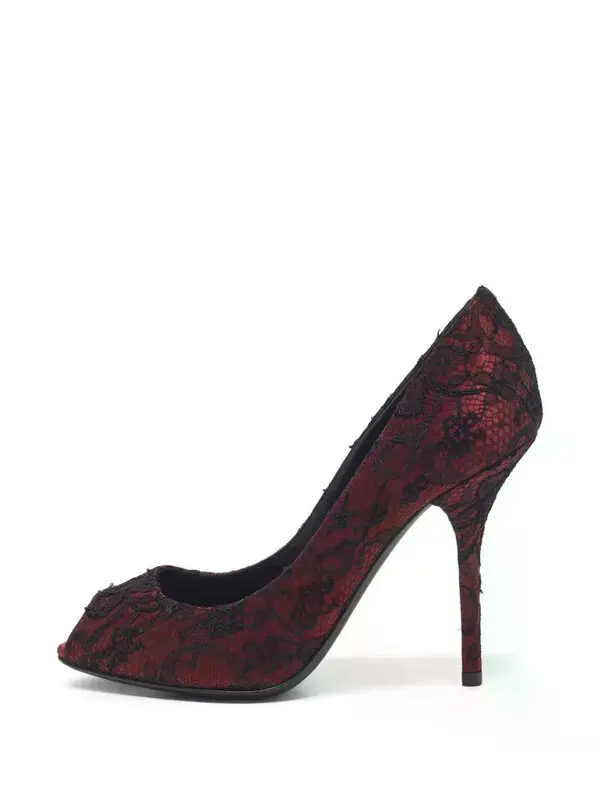 Dolce & Gabbana Lace Peep-toe Pumps