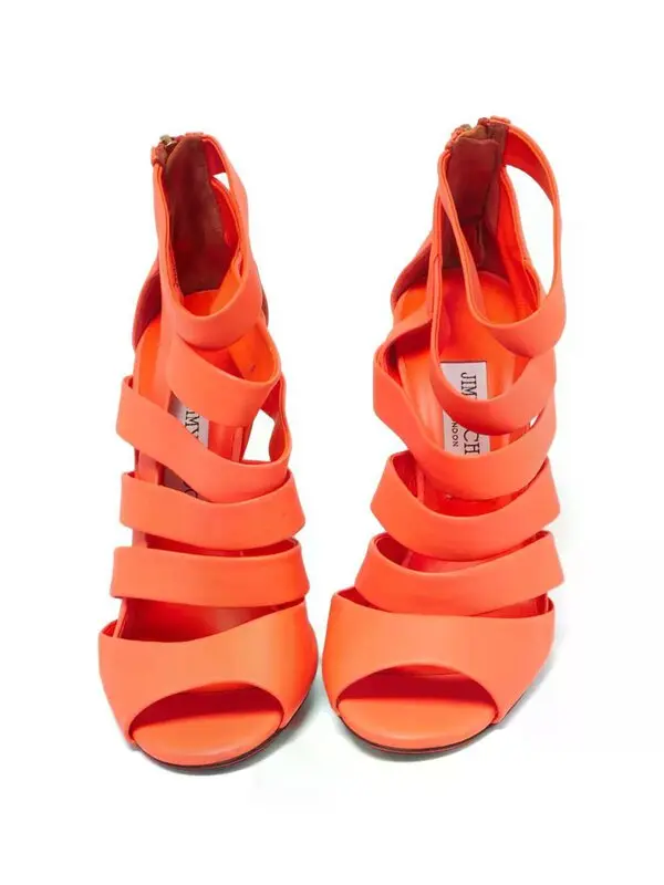 JIMMY CHOO Dame Caged Stiletto Sandals