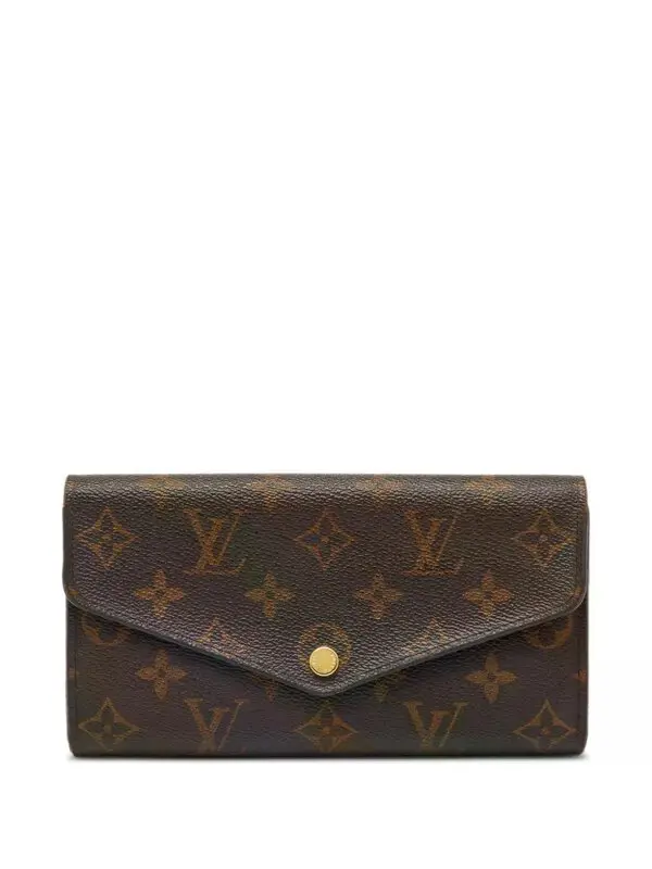 LOUIS VUITTON 2016 Sarah Monogram-pattern Continental Wallet - Brown