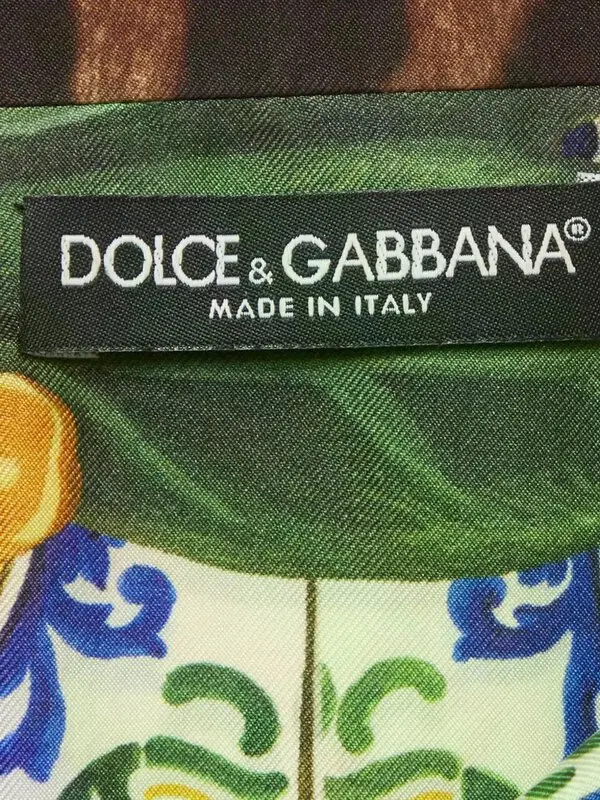Dolce & Gabbana Animal Print Silk Shirt