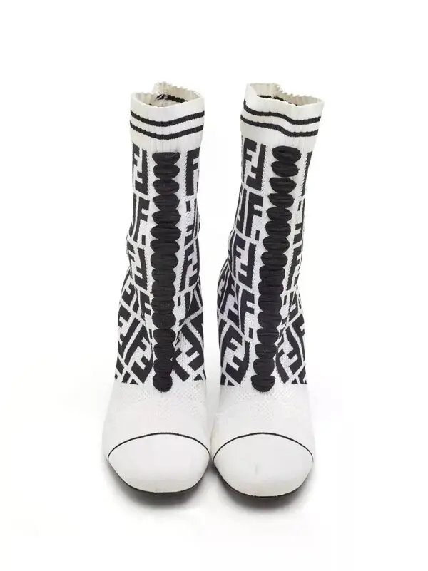 Fendi Rockoko Ff-motif Ankle Boots