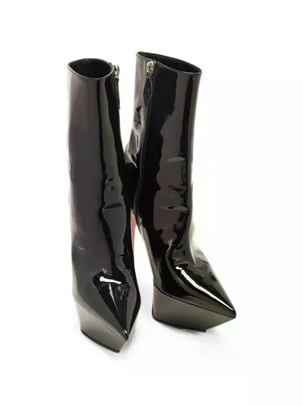 Amina Muaddi Yigit Platform Ankle Boots