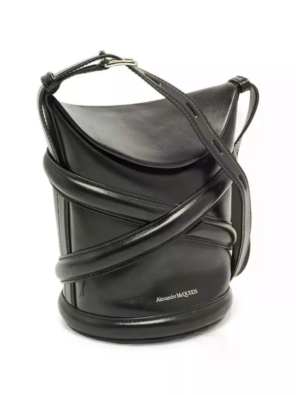 Alexander McQueen The Curve Bucket Bag - Black