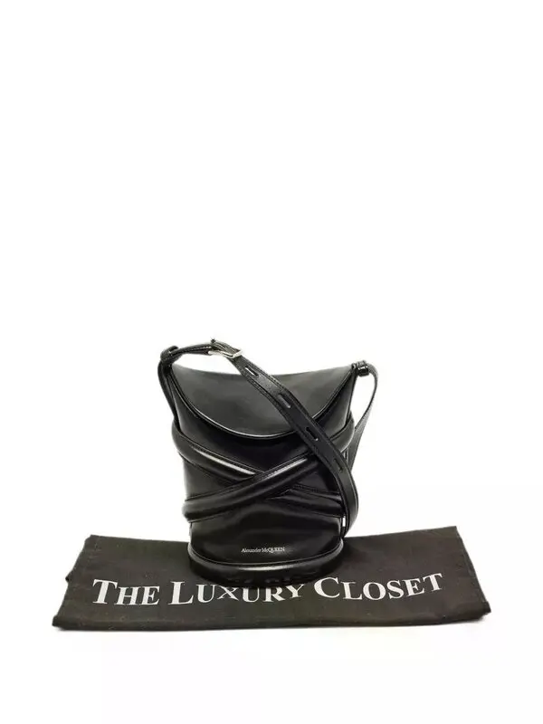 Alexander McQueen The Curve Bucket Bag - Black