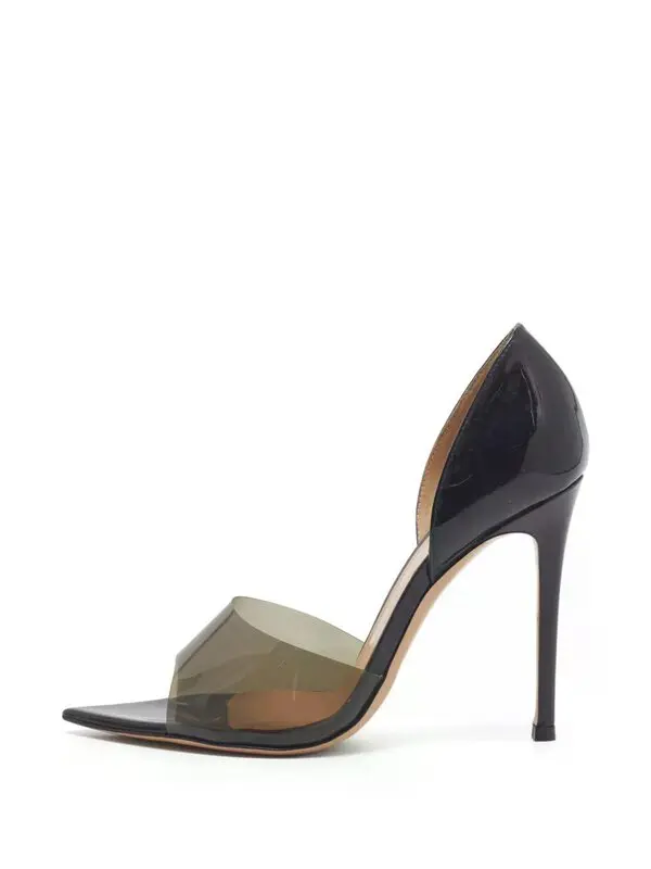 GIANVITO ROSSI Bree Transparent Panel Pumps