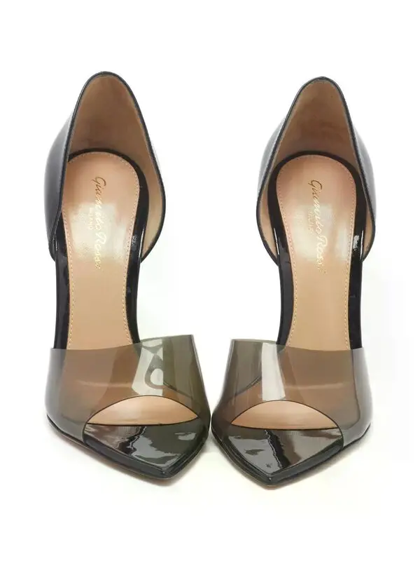 GIANVITO ROSSI Bree Transparent Panel Pumps