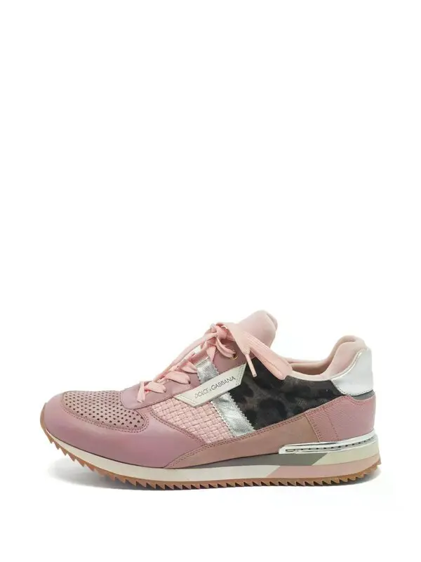 Dolce & Gabbana Paneled Leather Sneakers