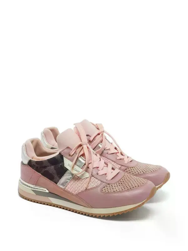 Dolce & Gabbana Paneled Leather Sneakers