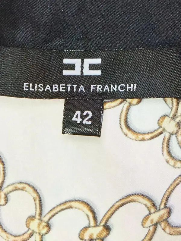 Elisabetta Franchi Long-sleeve Bodysuit With Chain Print
