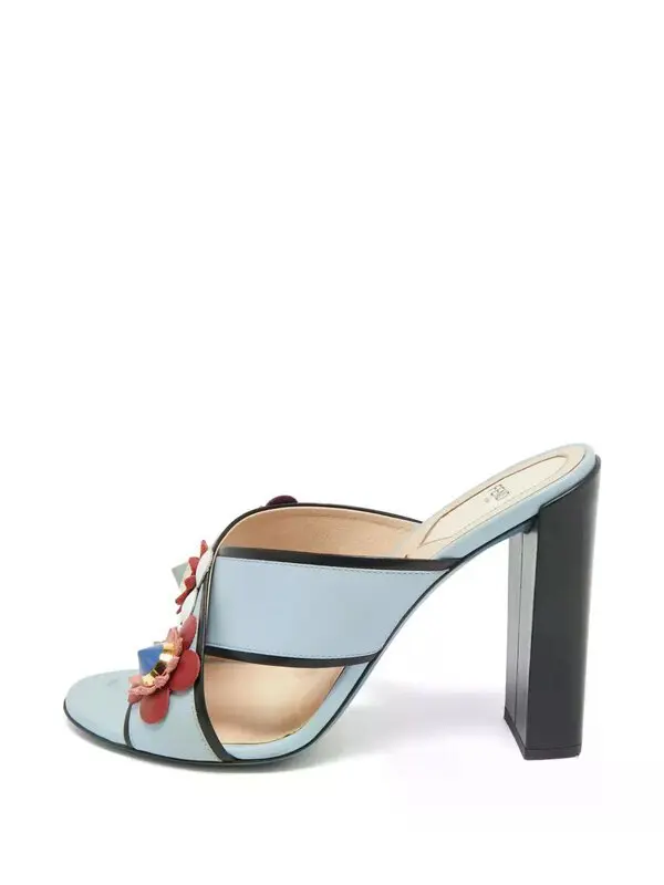 Fendi Flowerland Heeled Sandals