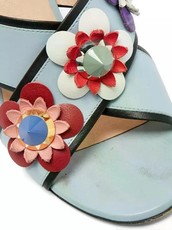 Fendi Flowerland Heeled Sandals