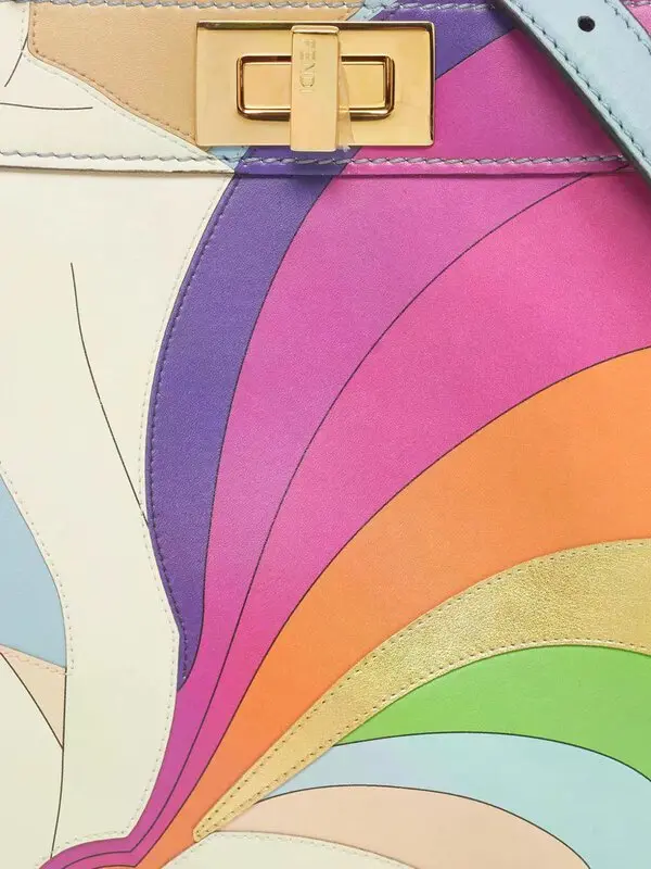 Fendi 2022 Small Peekaboo Iseeu Tote Bag - Blue