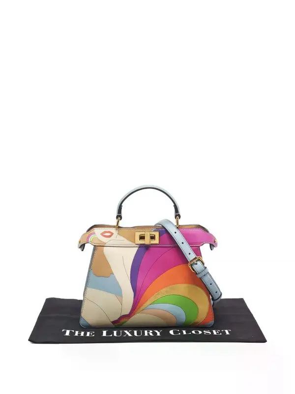 Fendi 2022 Small Peekaboo Iseeu Tote Bag - Blue