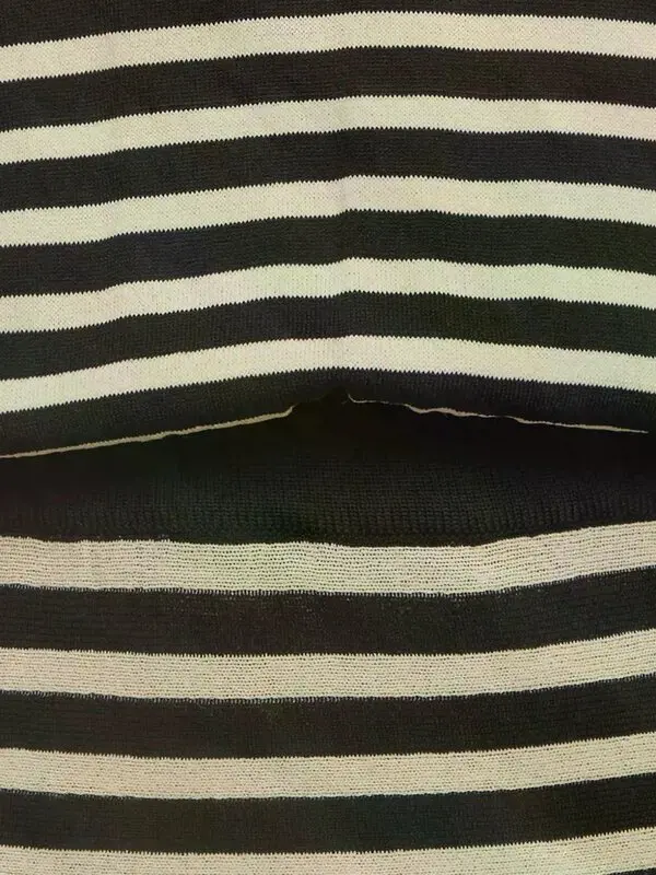 Elisabetta Franchi Striped Knit Flared Dress