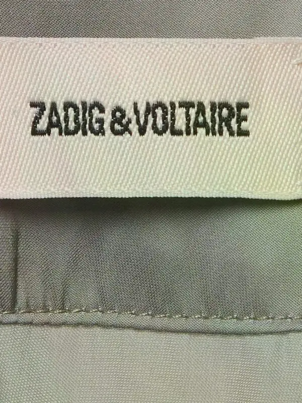 Zadig&Voltaire Satin V-neck Mini Dress