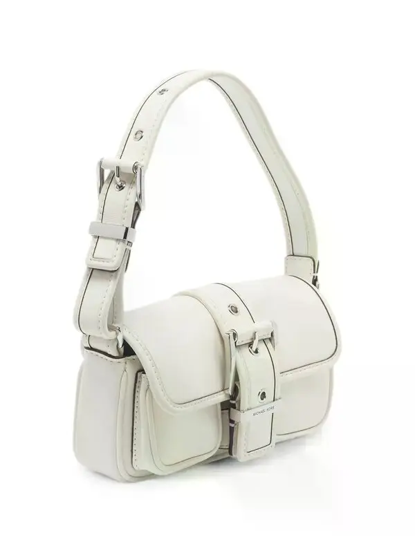Michael Kors Colby Buckle Shoulder Bag - White