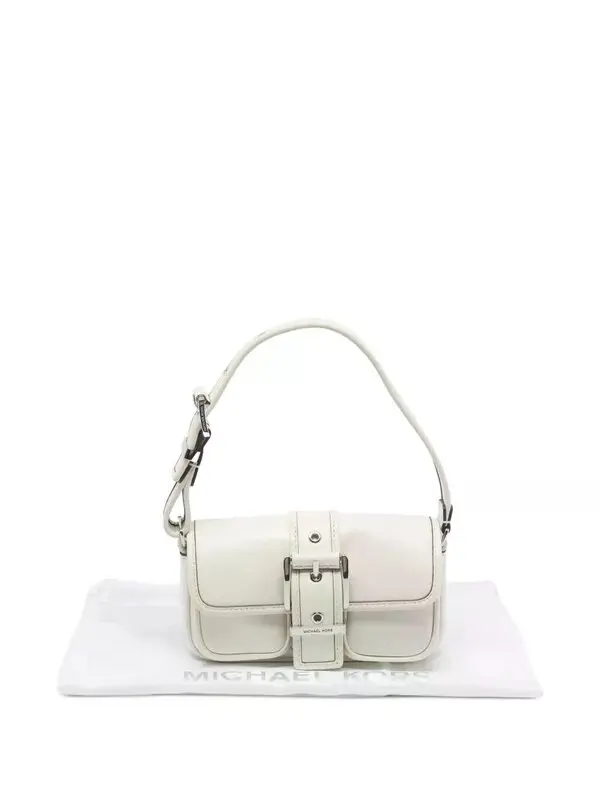 Michael Kors Colby Buckle Shoulder Bag - White