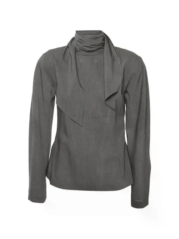 Jacquemus Scarf Collar Backless Blouse