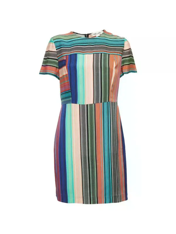 Diane Von Furstenberg Striped Mini Dress