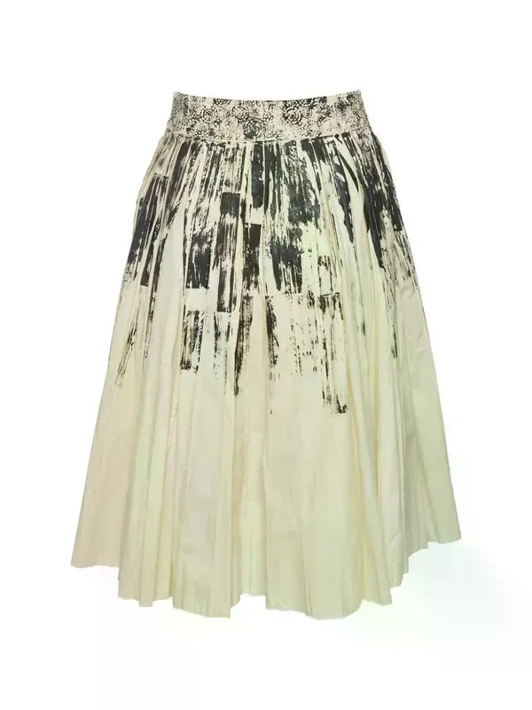 Bottega Veneta Printed Pleated Skirt