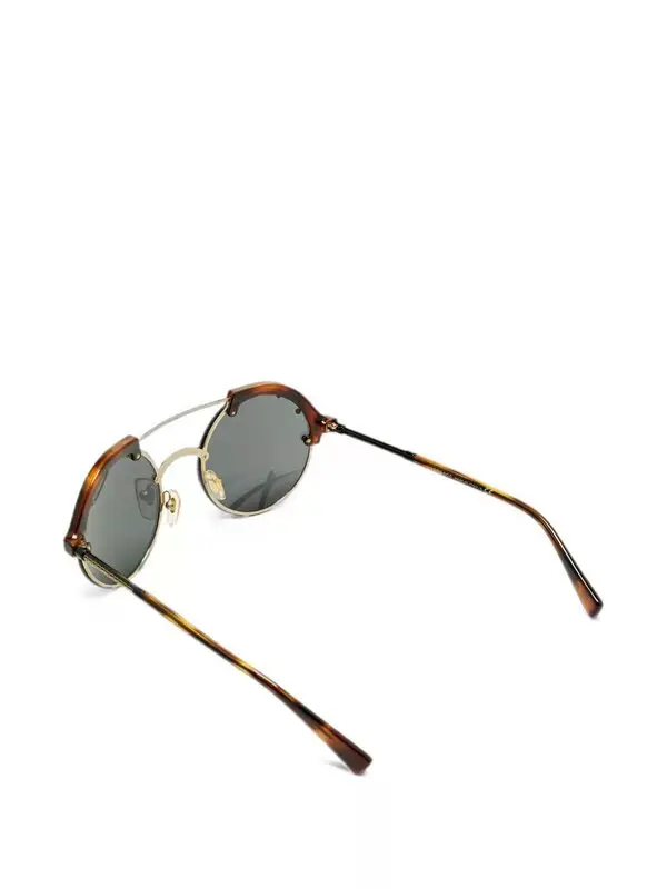 Versace Medusa Round-frame Sunglasses - Brown