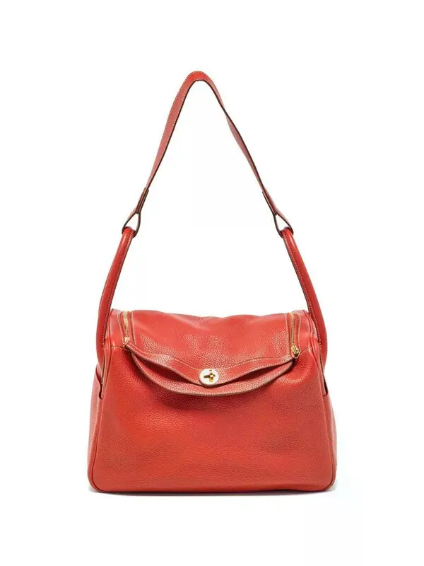 Hermès Lindy 34 Leather Shoulder Bag - Red