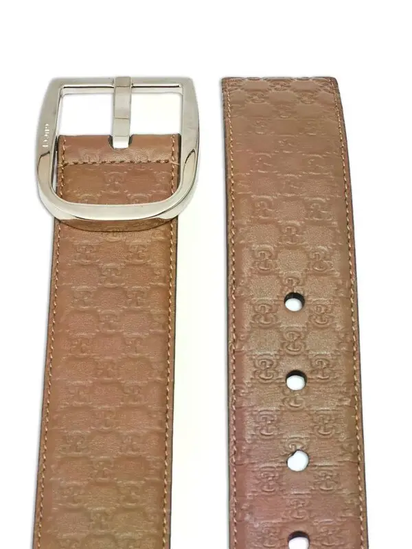 Gucci Microguccissima Belt - Brown
