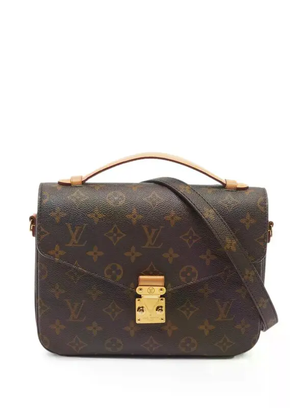 LOUIS VUITTON Pochette Metis Monogram Handbag - Brown