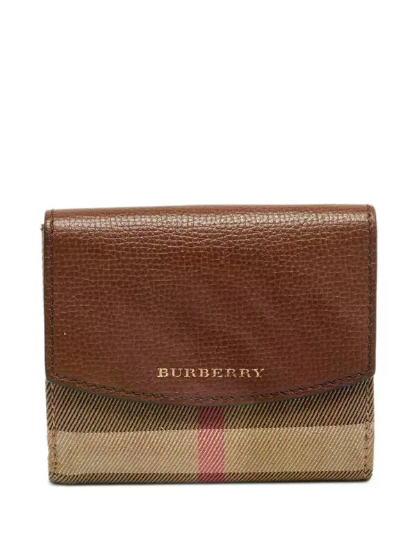Burberry House Check Luna Wallet - Brown