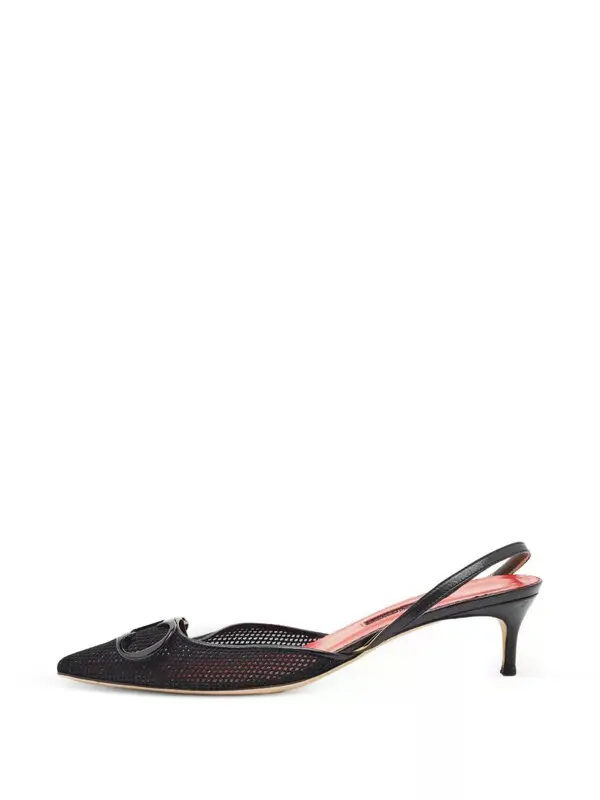Carolina Herrera Mesh Slingback Pumps