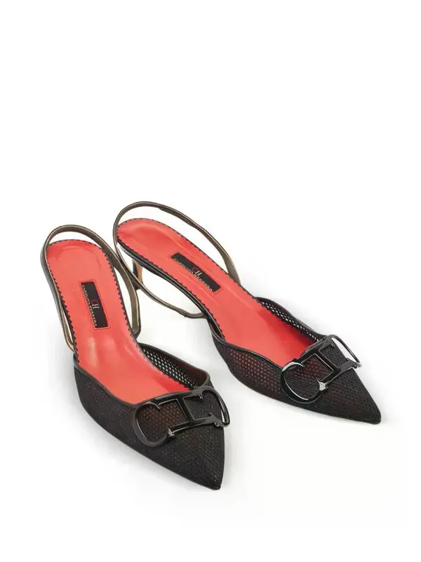 Carolina Herrera Mesh Slingback Pumps