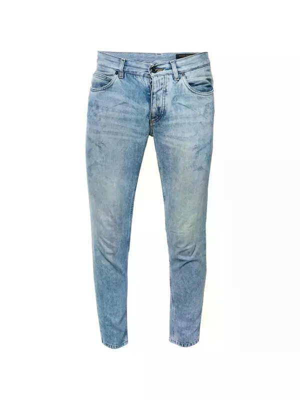 Dolce & Gabbana Angel Print Slim Fit Jeans