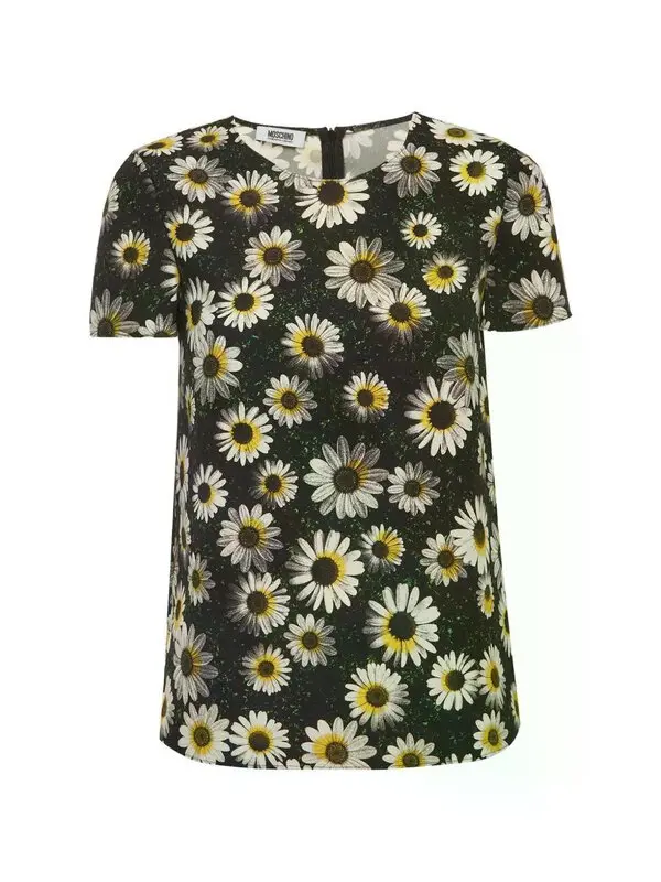 Moschino Daisy Print Short Sleeve T-shirt