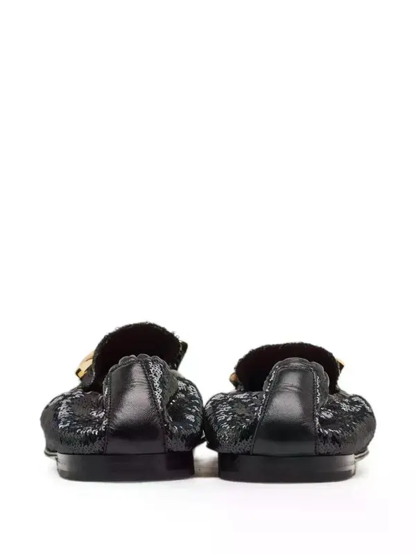 Dolce & Gabbana Dg Logo Sequin Loafers