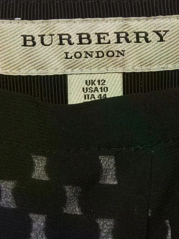 Burberry Fil Coupé Pencil Midi Skirt