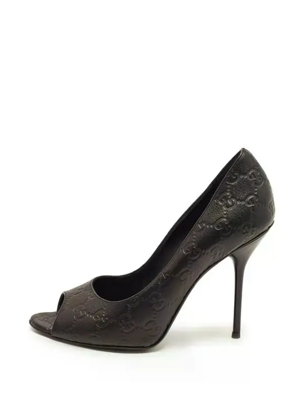 Gucci Guccissima Peep-toe Pumps