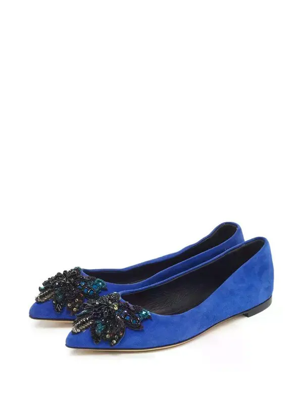 GIUSEPPE ZANOTTI Embellished Pointed-toe Pumps