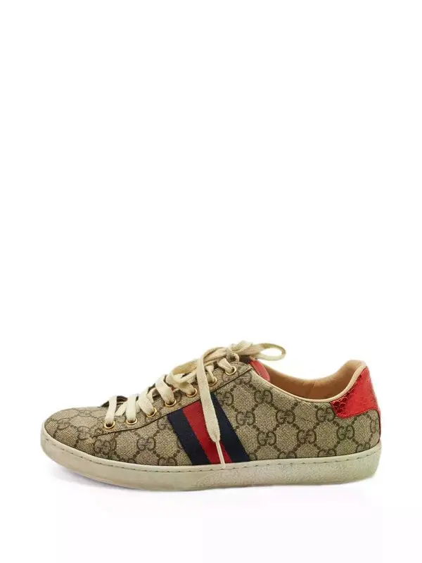 Gucci Ace Web Sneakers - Neutrals