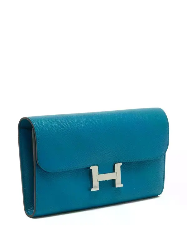 Hermès Constance Epsom Leather Wallet - Blue