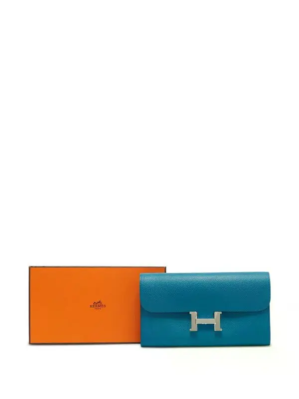 Hermès Constance Epsom Leather Wallet - Blue