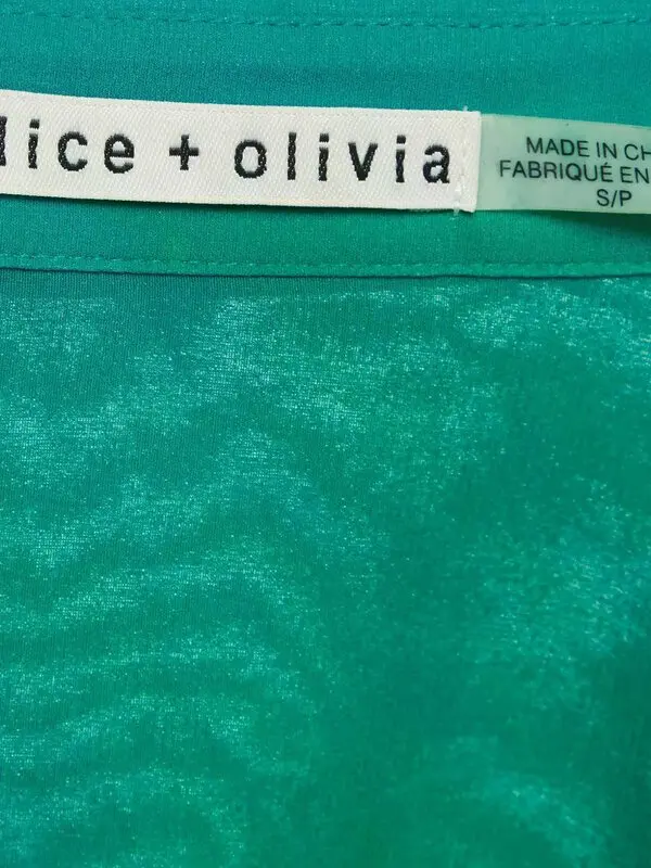 Alice + Olivia Draped Long-sleeve Blouse