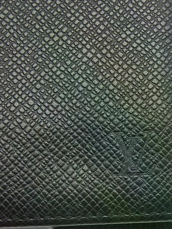 LOUIS VUITTON 2002 Ardoise Leather Card Holder - Grey