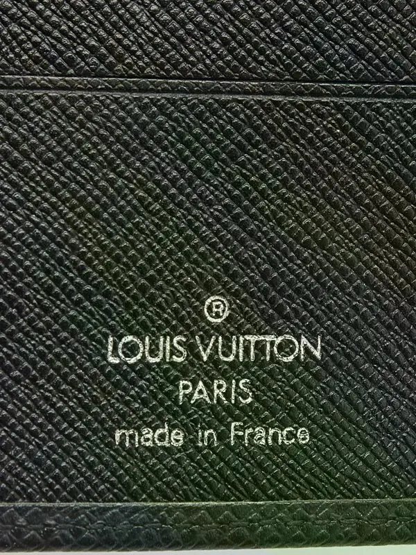 LOUIS VUITTON 2002 Ardoise Leather Card Holder