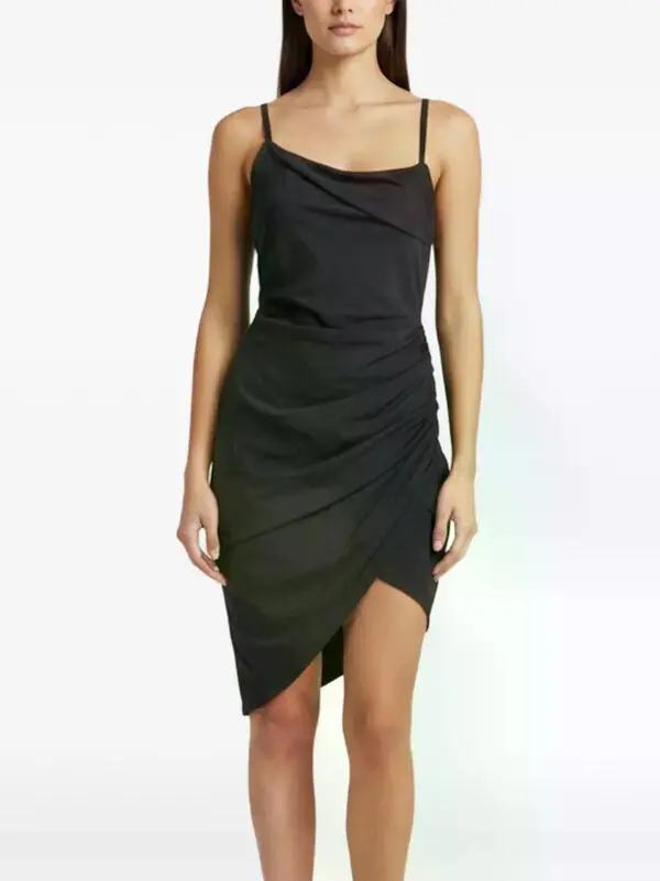 Jacquemus Le Raphia Draped Mini Dress
