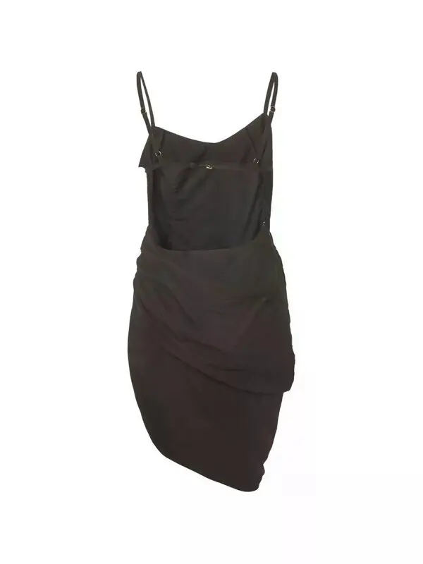 Jacquemus Le Raphia Draped Mini Dress