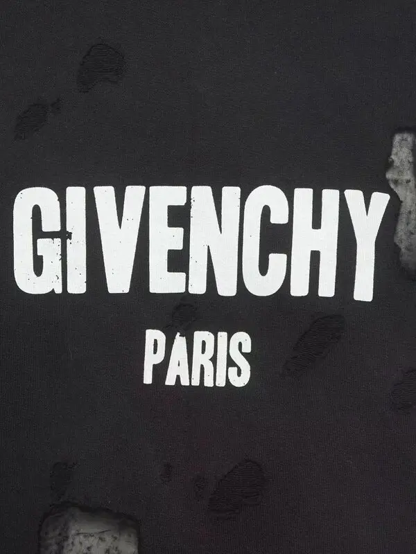 Givenchy Distressed Logo Sweatshirt