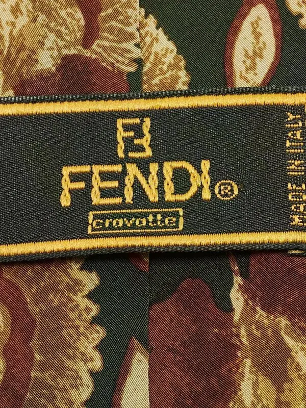 Fendi Floral-print Silk Neck Tie