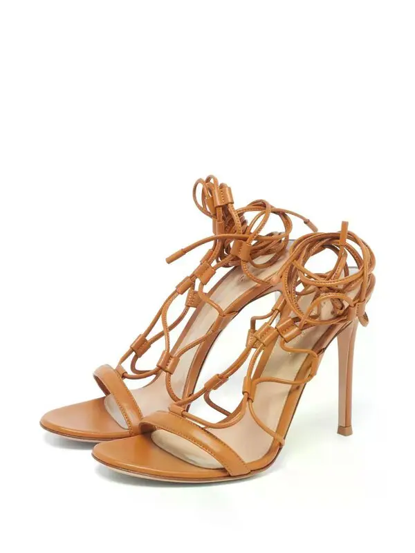 GIANVITO ROSSI Giza Leather Heeled Sandals